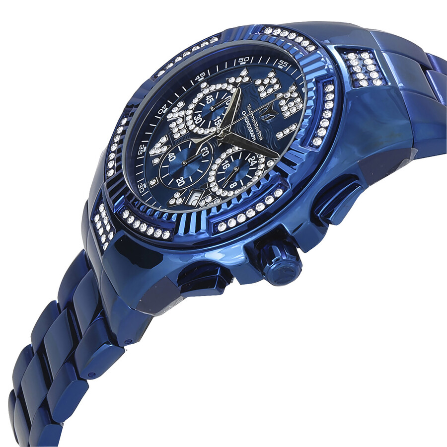 Technomarine Cruise Chronograph Quartz Crystal Blue Dial Men's Watch TM ...