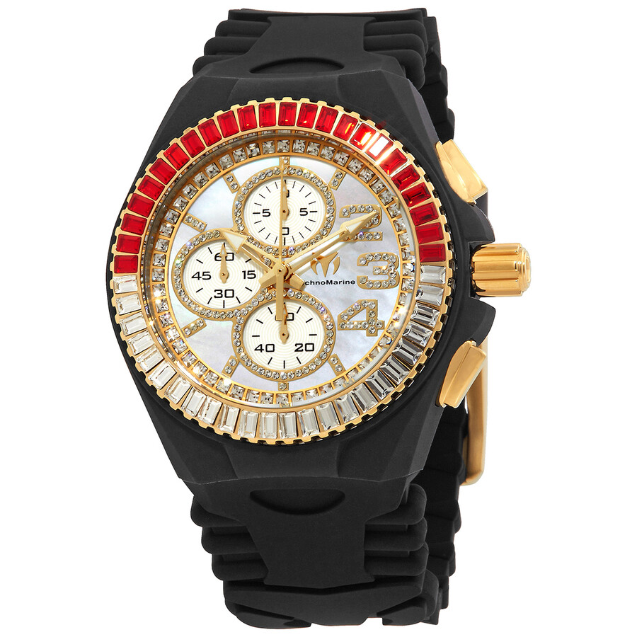 Technomarine Cruise Chronograph Quartz Crystal White Dial Men's Watch ...