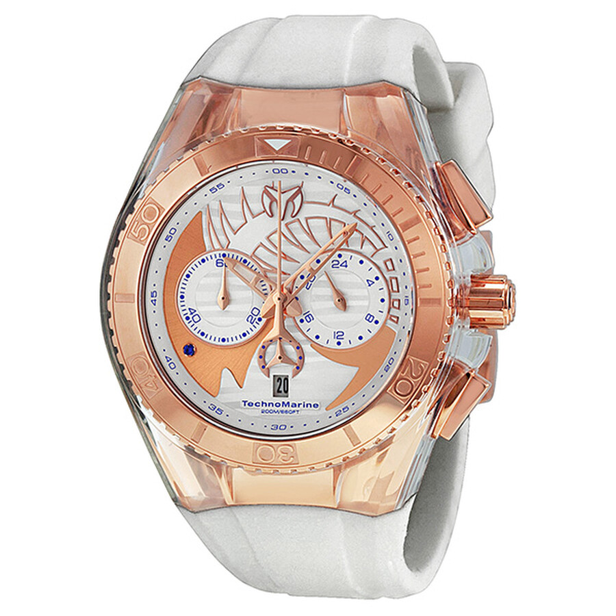 Technomarine Cruise Dream Fortune Fish Dial Chronograph Rose Gold PVD ...