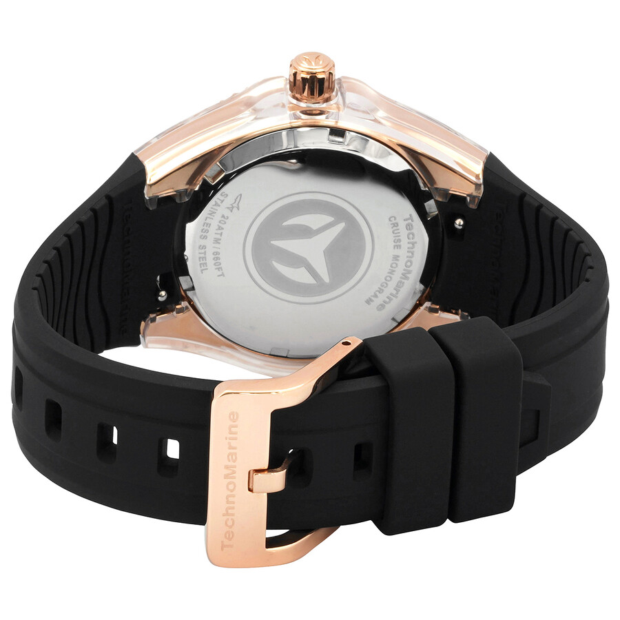 Technomarine Cruise Quartz Crystal Black Dial Ladies Watch TM-121176 ...
