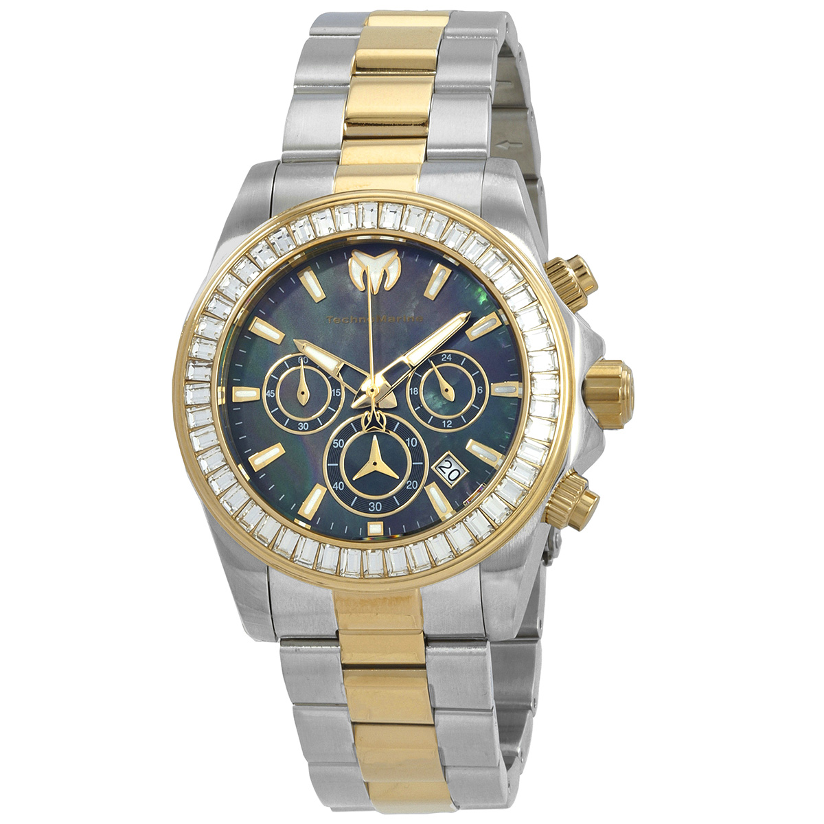 Technomarine Manta Ray Chronograph GMT Quartz Black Dial Men's Watch TM ...