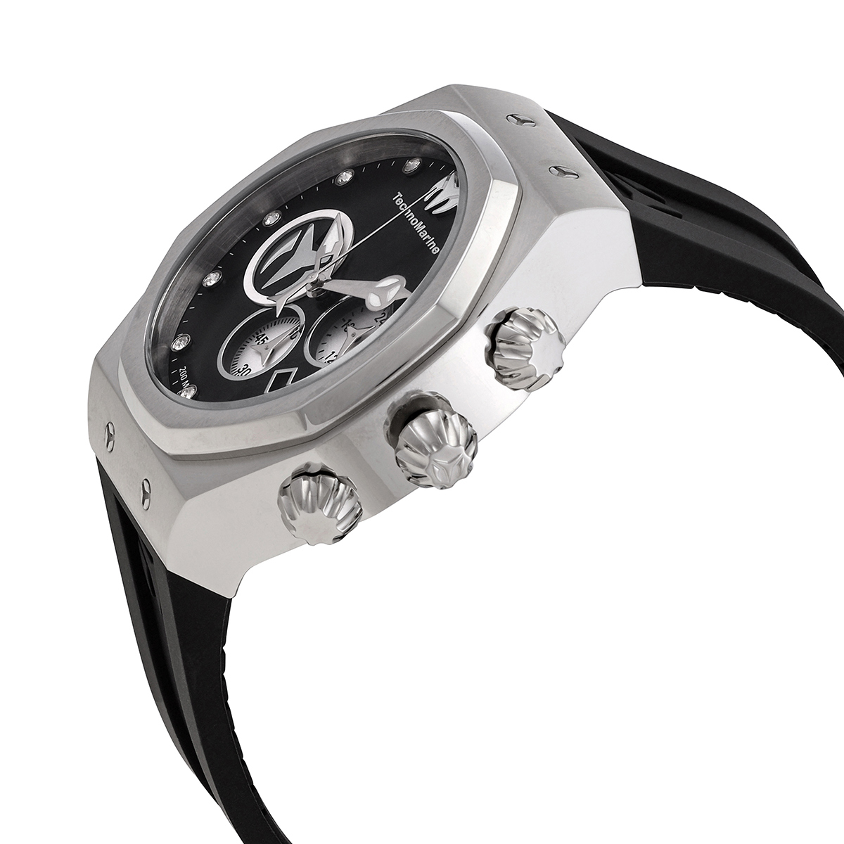 Technomarine Reef Sun Chronograph Quartz Diamond Black Dial Men's Watch ...