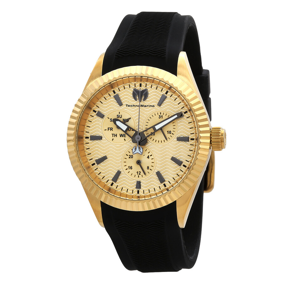 Technomarine Sea GMT Quartz Gold Dial Men's Watch TM-719024 ...
