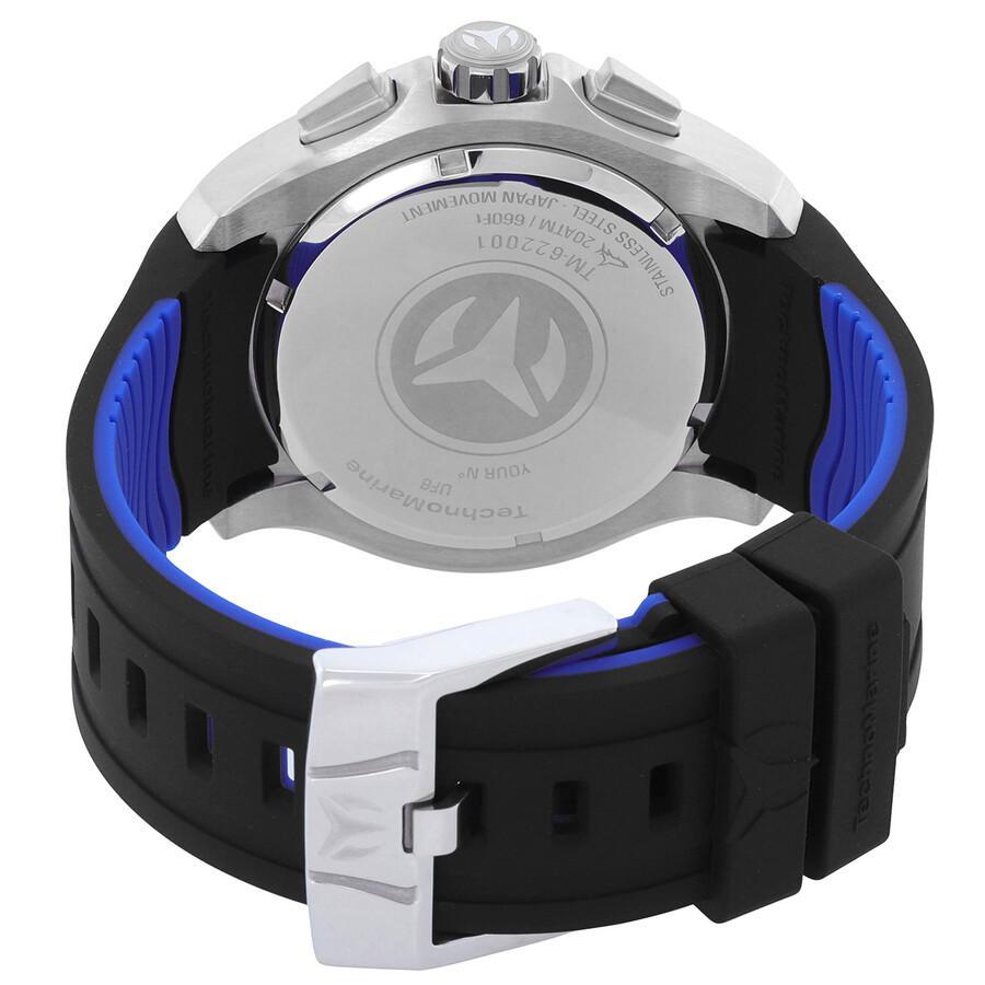 Technomarine UF6 Chronograph GMT Date Quartz Silver Dial Men's Watch TM ...