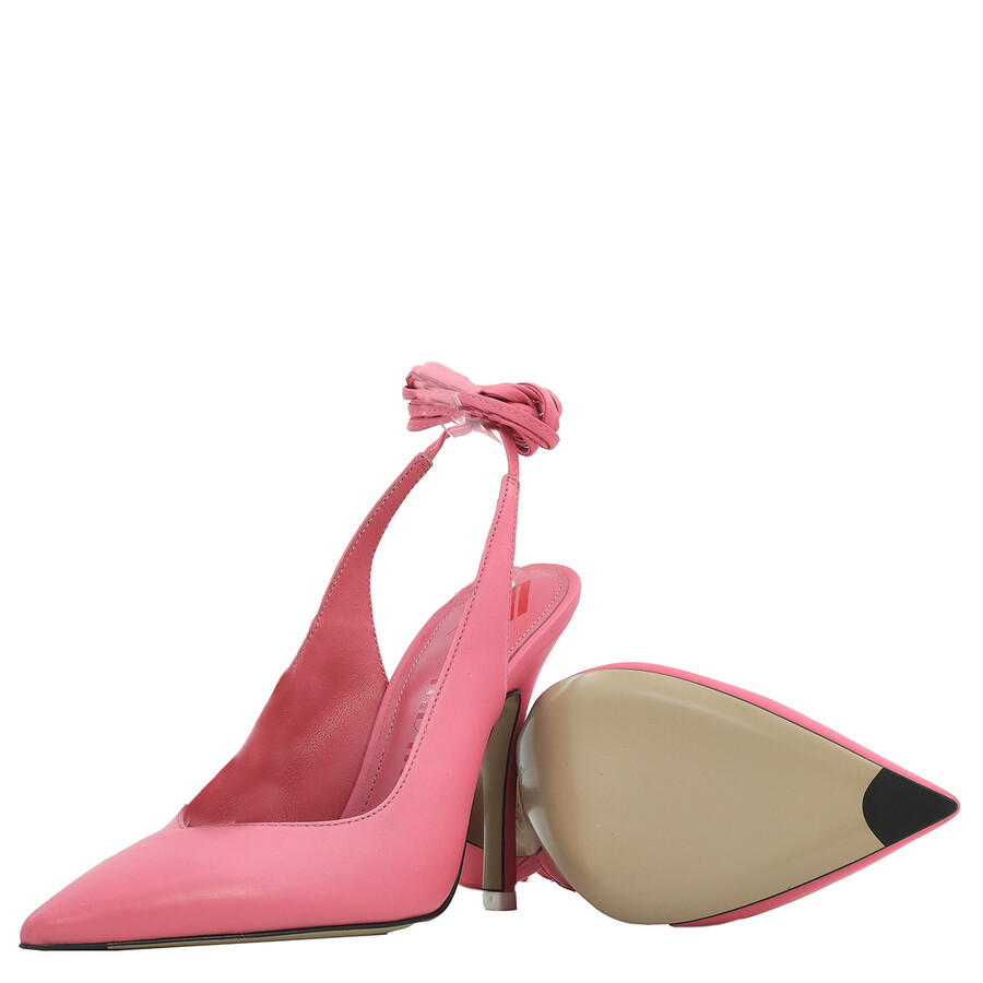The Attico Ladies Peach Venus Slingback Pumps, Brand Size 39 (US Size 9 ...