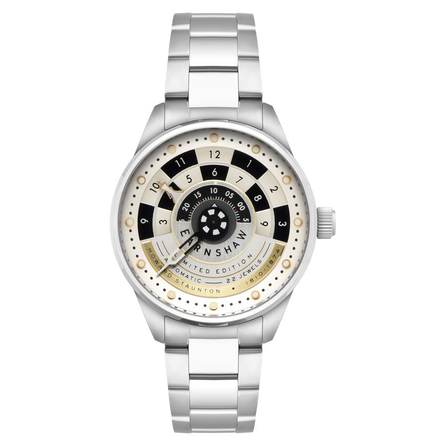 Thomas Earnshaw Chess Set Automatic Champagne Dial Men's Watch ES-8282 ...