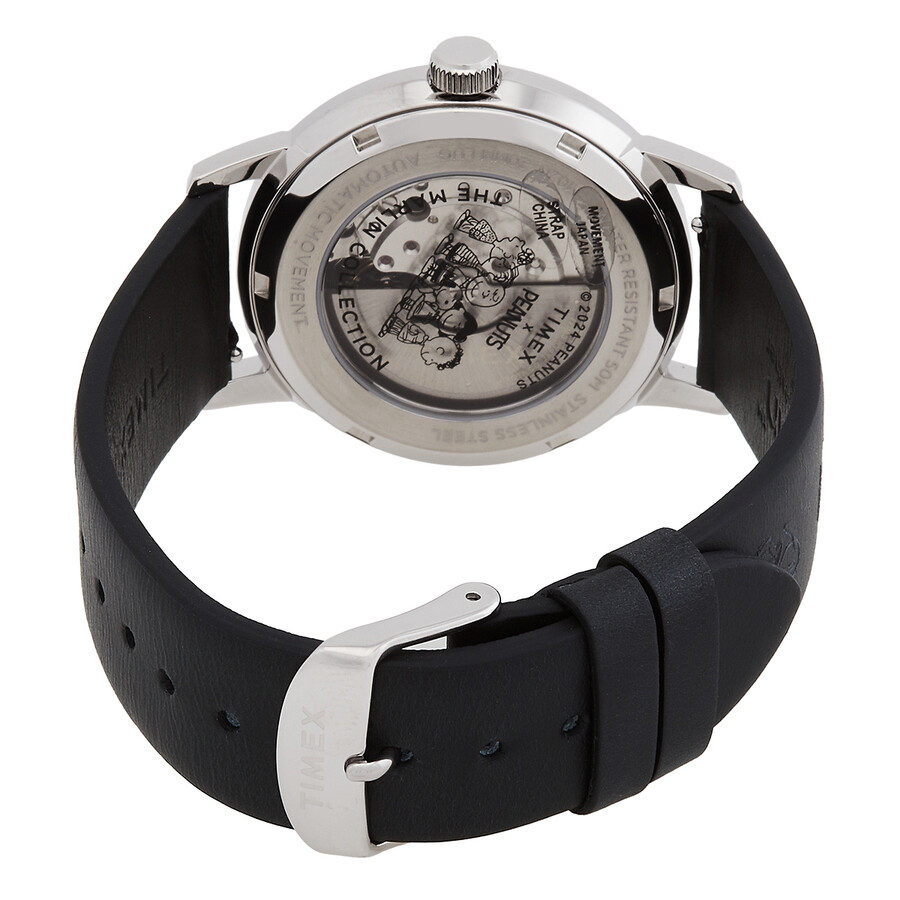 Timex Marlin X Peanuts Sketch Automatic Silver Dial Men's Watch ...