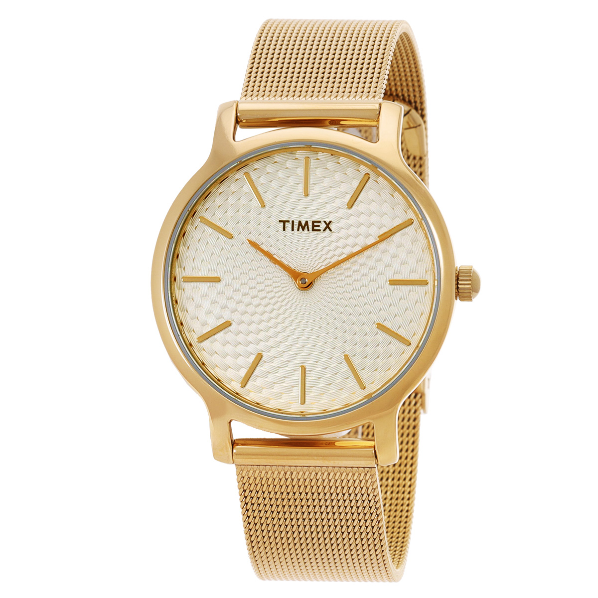 Timex Metropolitan Quartz Champagne Dial Ladies Watch TW2T25900 ...