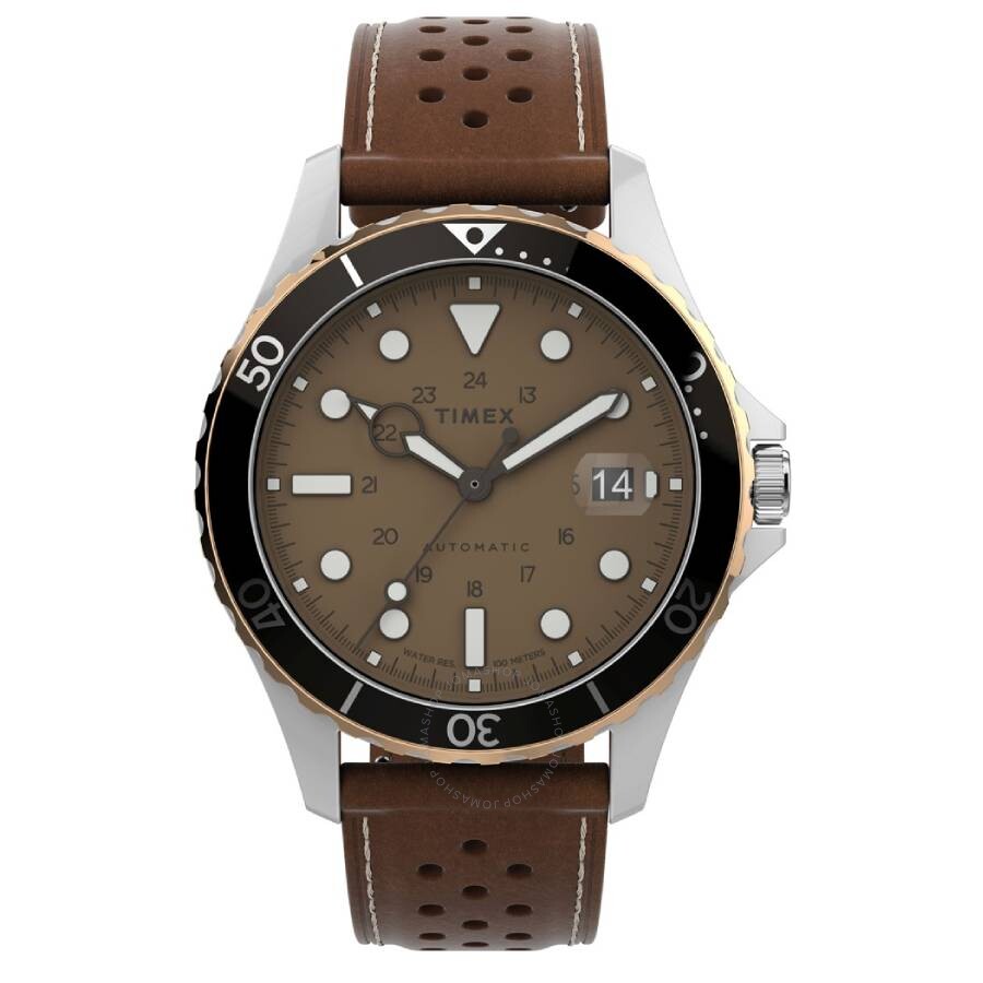 Timex Navi XL Automatic Tan Dial Men's Watch TW2V41500 TW2V41500ZV ...