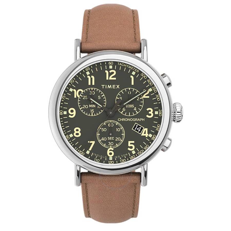 Timex Standard Chronograph Quartz Green Dial Men's Watch TW2V27500 ...