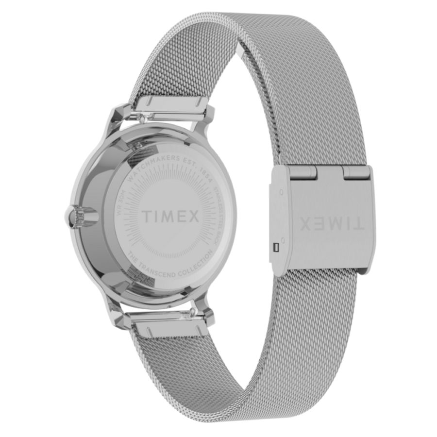Timex Transcend Celestial Quartz Crystal Purple Dial Ladies Watch ...