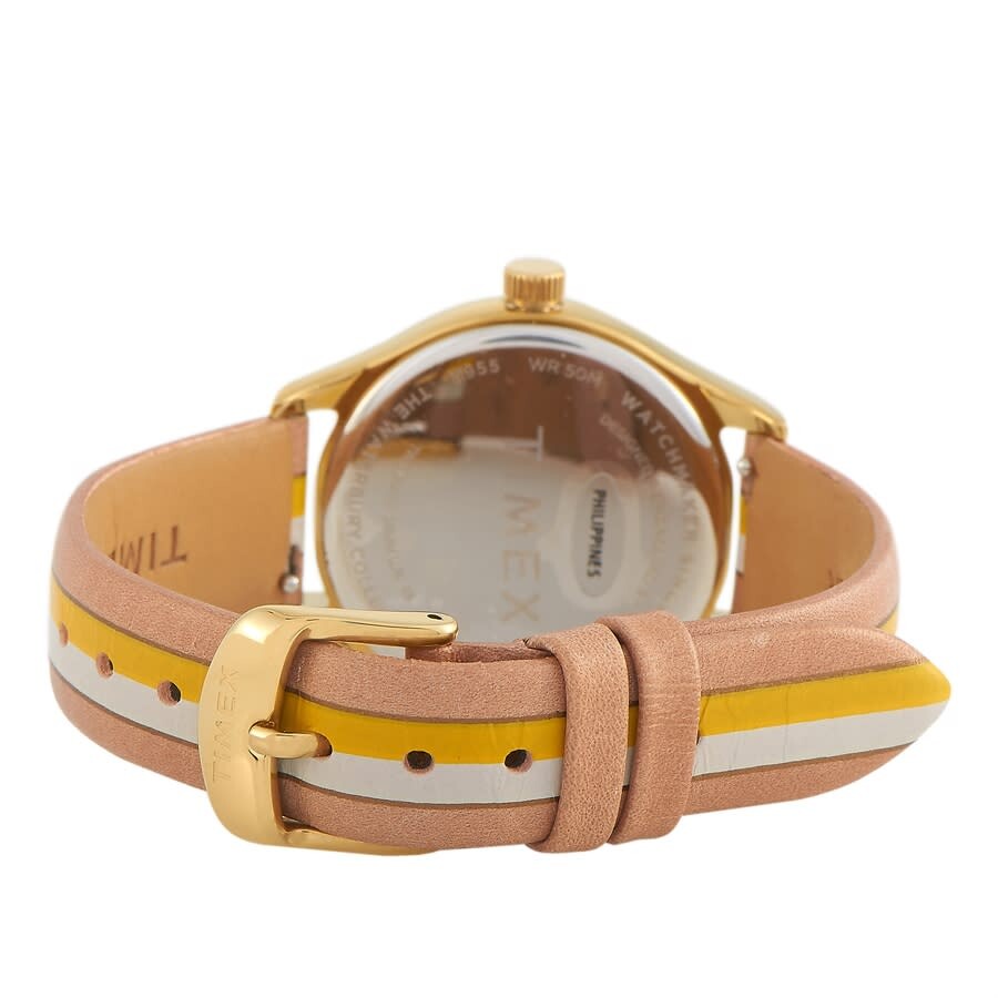 Timex Waterbury Traditional Quartz Yellow Dial Ladies Watch TW2T26600 ...