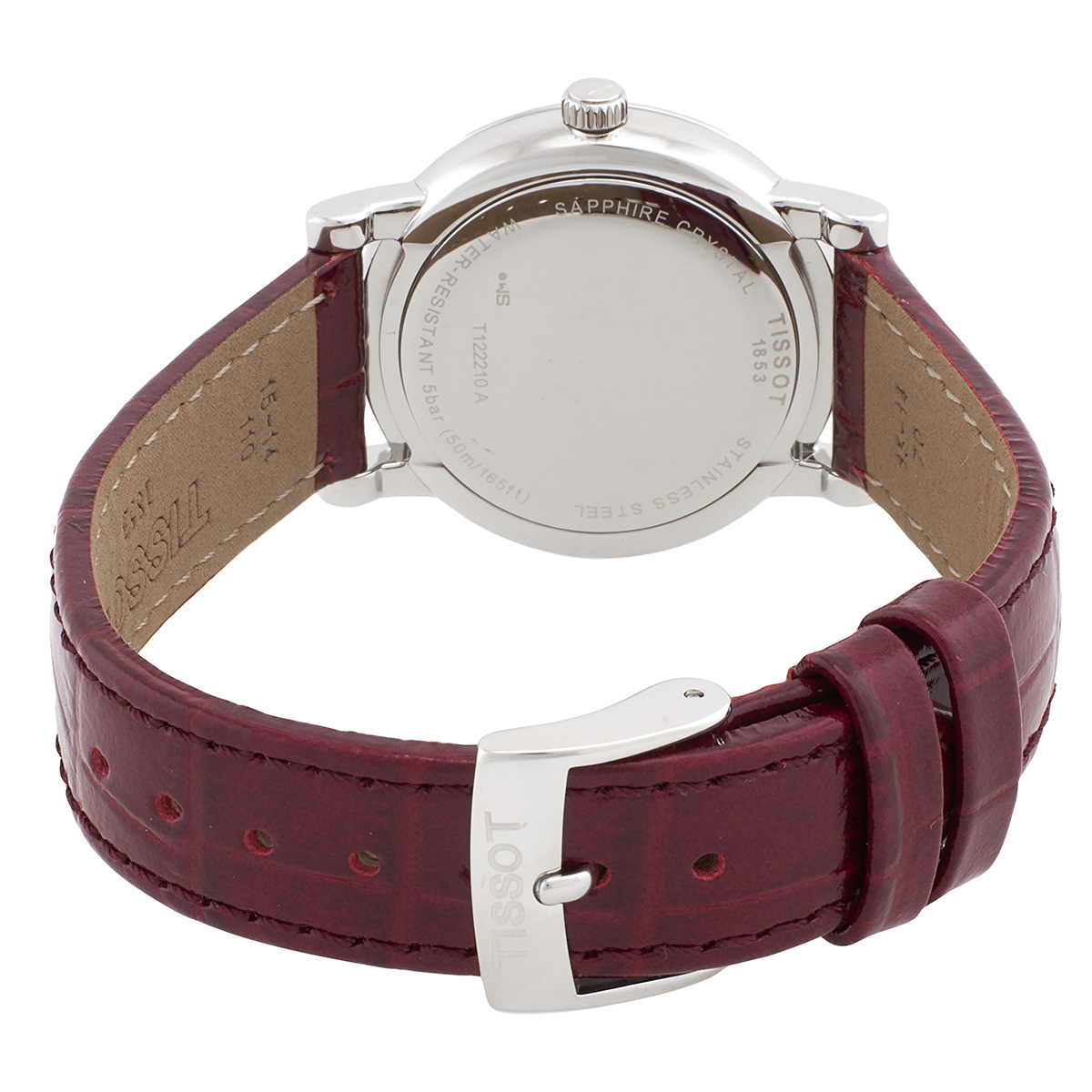 Tissot Carson Premium Quartz Red Dial Ladies Watch T122.210.16.373.00 ...
