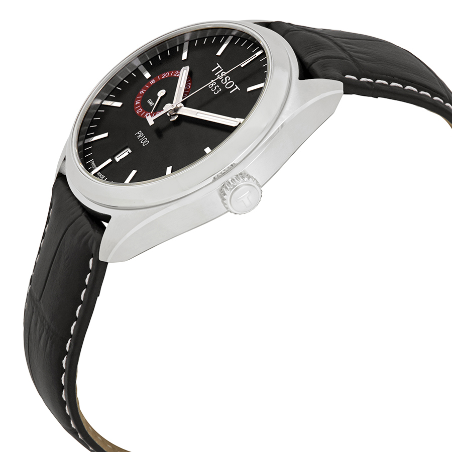 Tissot PR100 Dual Time Black Dial Men's Watch T101.452.16.051.00 ...
