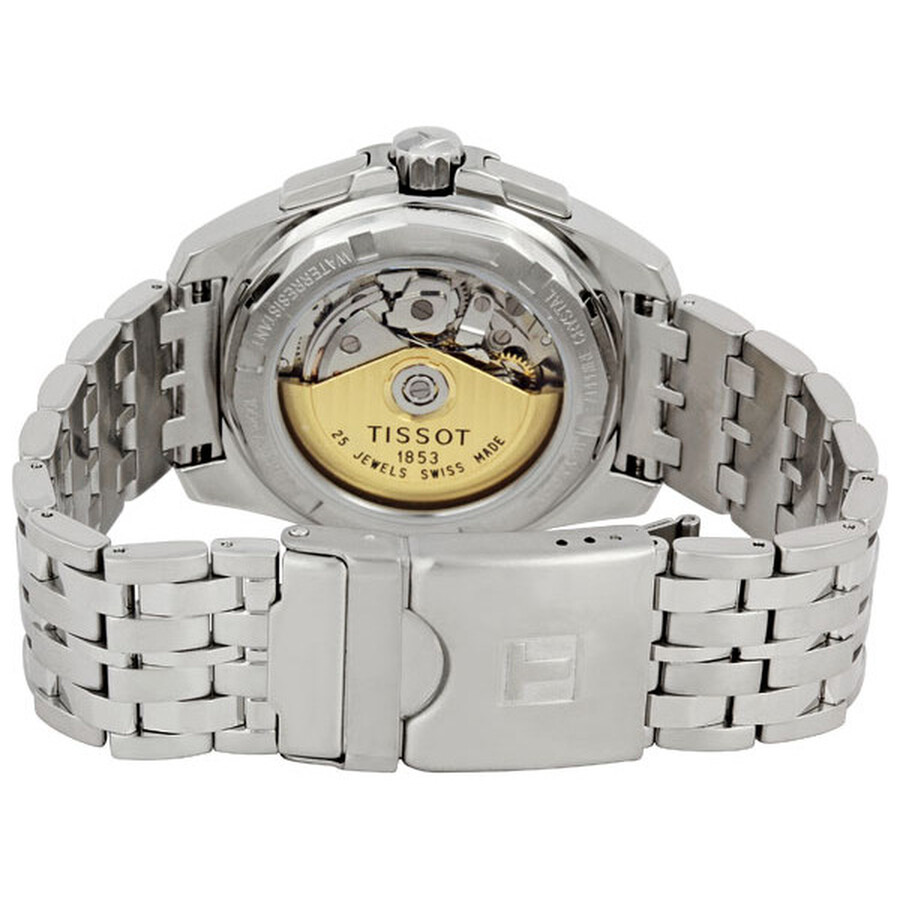 Tissot PRC 100 Chronograph Automatic Black Dial Men's Watch T008.414.11 ...