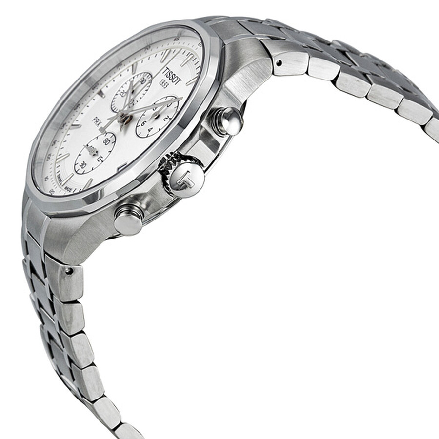 Tissot PRX Classic Chronograph Silver Dial Men's Watch T0774171103100 ...