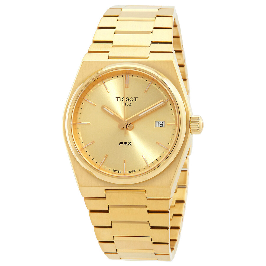 Tissot PRX Quartz Champagne Dial Unisex Watch T1372103302100 ...