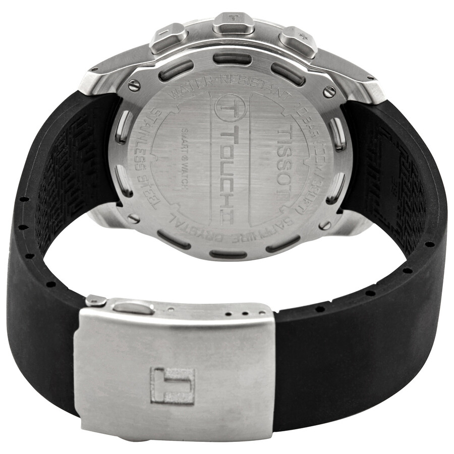 Tissot T-Touch II Perpetual Alarm World Time Chronograph Quartz Analog ...