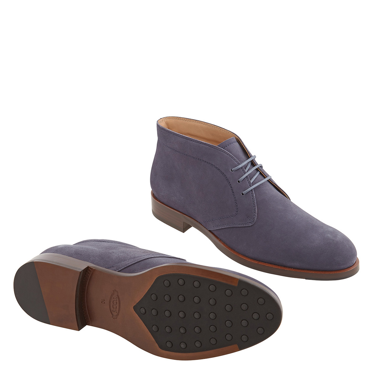 Tod's Men's Suede Lace-Up Derby Shoes, Brand Size 5.5 ( US Size 6.5 ...