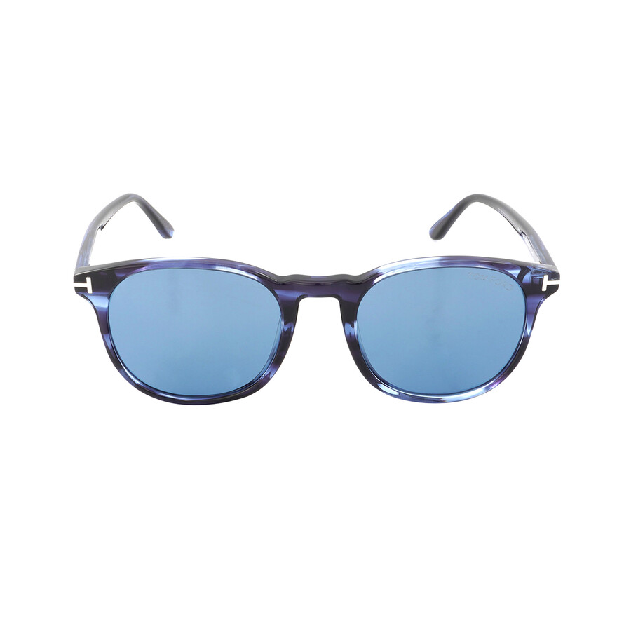 Tom Ford Ansel Blue Round Men's Sunglasses FT0858 92V 51 889214243553 ...