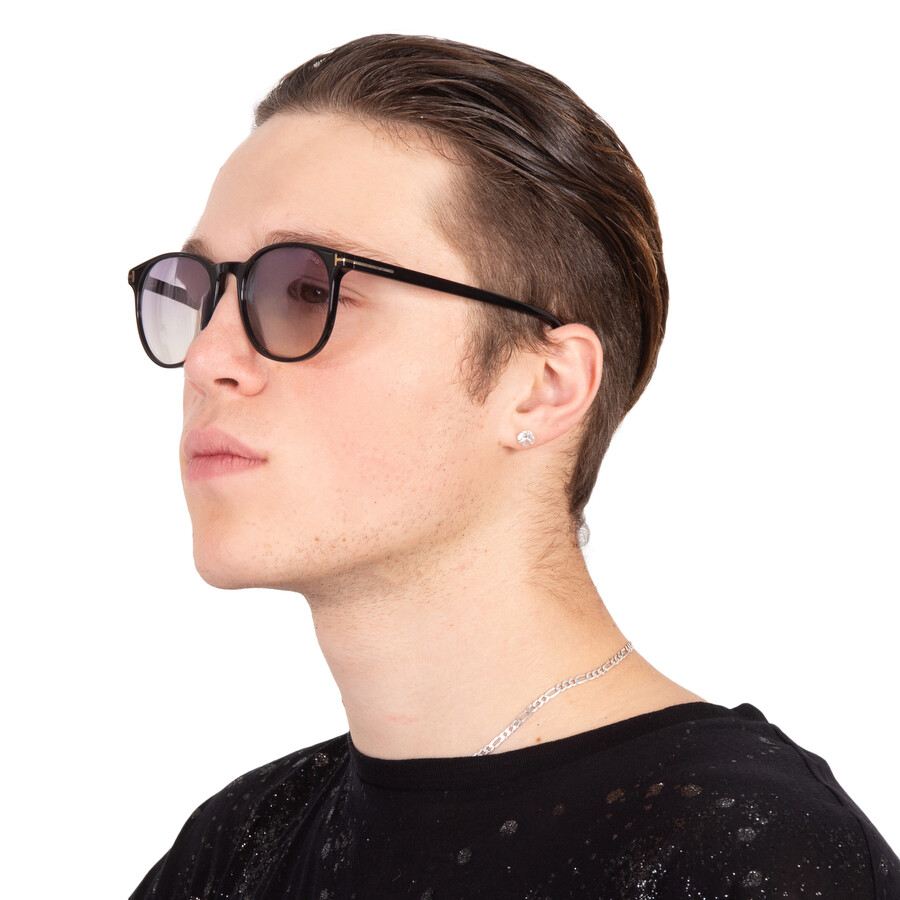 Tom Ford Ansel Smoke Mirror Oval Men's Sunglasses FT0858 01C 51 ...