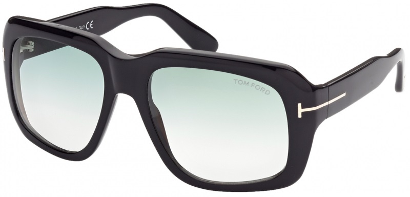 Tom Ford Bailey Green Gradient Square Men's Sunglasses FT0885 01P 57 ...