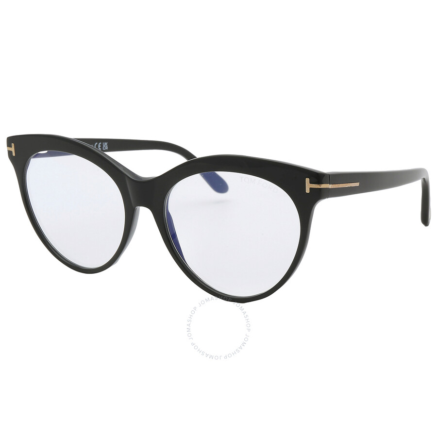 Tom Ford Blue Light Block Cat Eye Ladies Eyeglasses FT5827-B 001 55 ...
