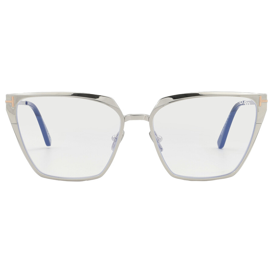 Tom Ford Blue Light Block Cat Eye Ladies Eyeglasses FT5945-B 016 56 ...