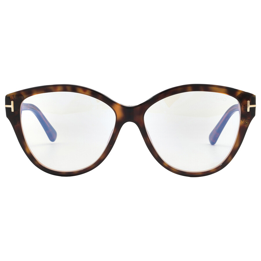 Tom Ford Blue Light Block Cat Eye Ladies Eyeglasses FT5954-B 056 54 ...
