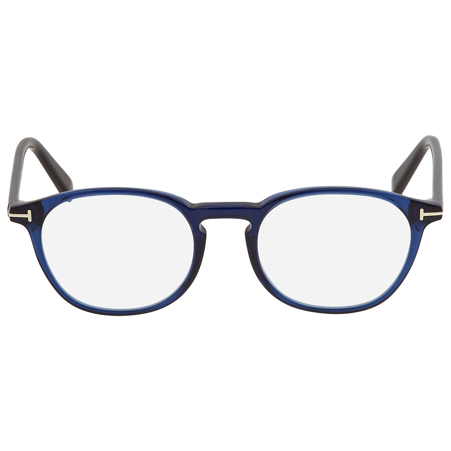 Tom Ford Blue Light Block Oval Unisex Eyeglasses FT5583-B 090 50 ...