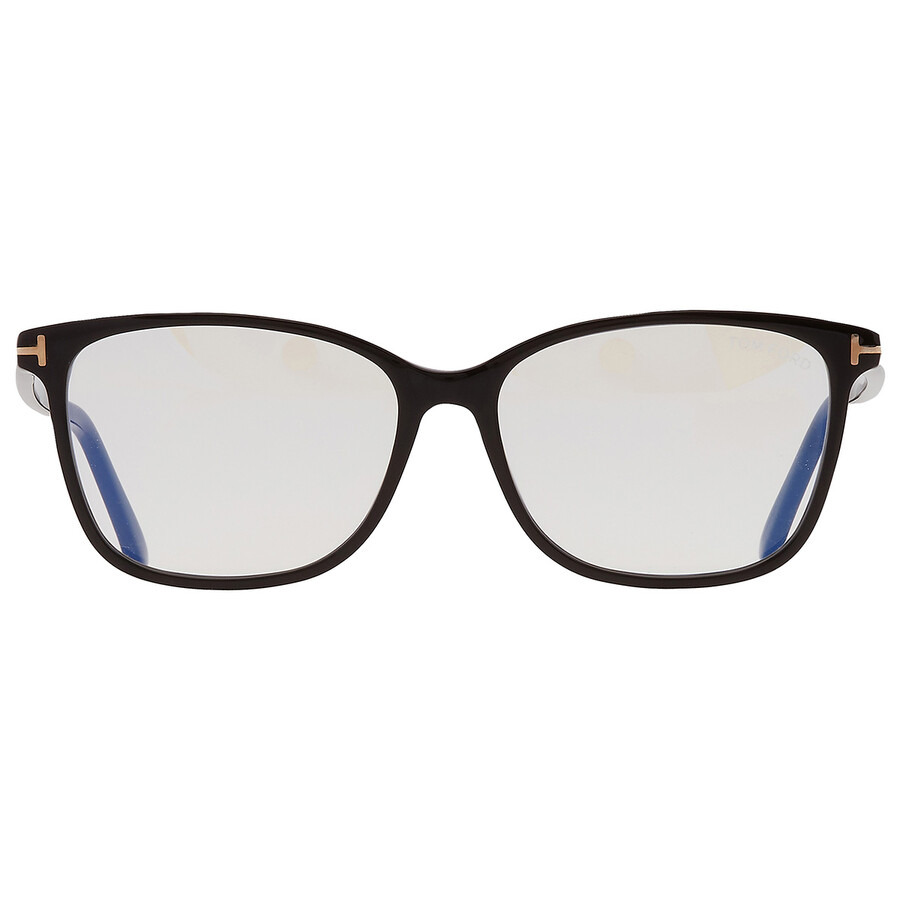 Tom Ford Blue Light Block Rectangular Ladies Eyeglasses FT5842-B 001 56 ...