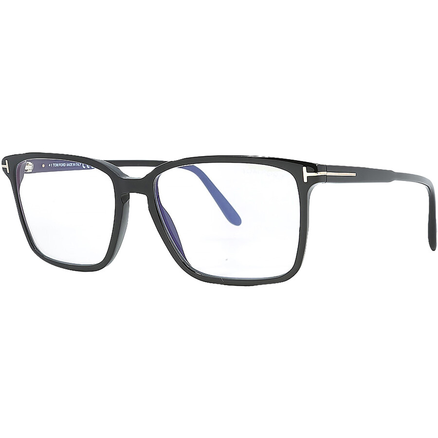 Tom Ford Blue Light Block Rectangular Men's Eyeglasses FT5696-B 001 56 ...