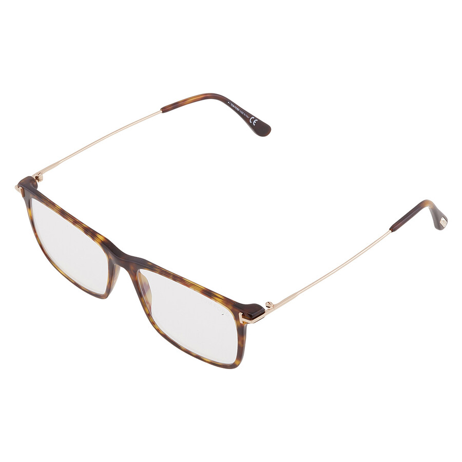 Tom Ford Blue Light Block Rectangular Men's Eyeglasses FT5758-B 052 56 ...