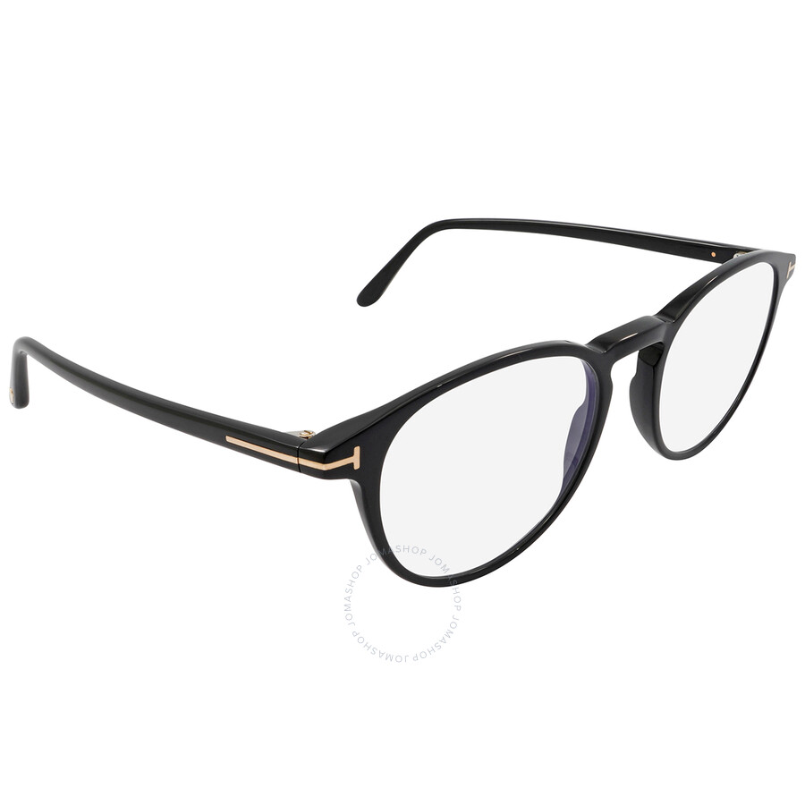 Tom Ford Blue Light Block Round Men's Eyeglasses FT5803-B 001 51 ...