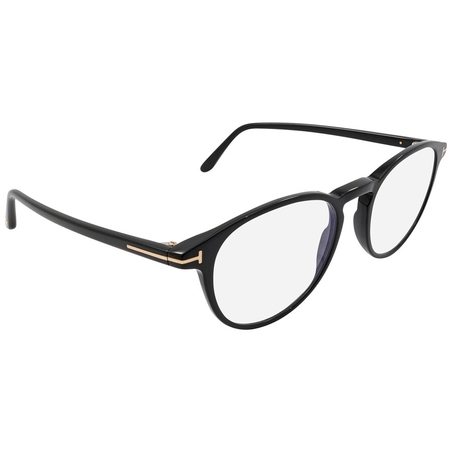 Tom Ford Blue Light Block Round Men's Eyeglasses FT5803-B 001 51 ...