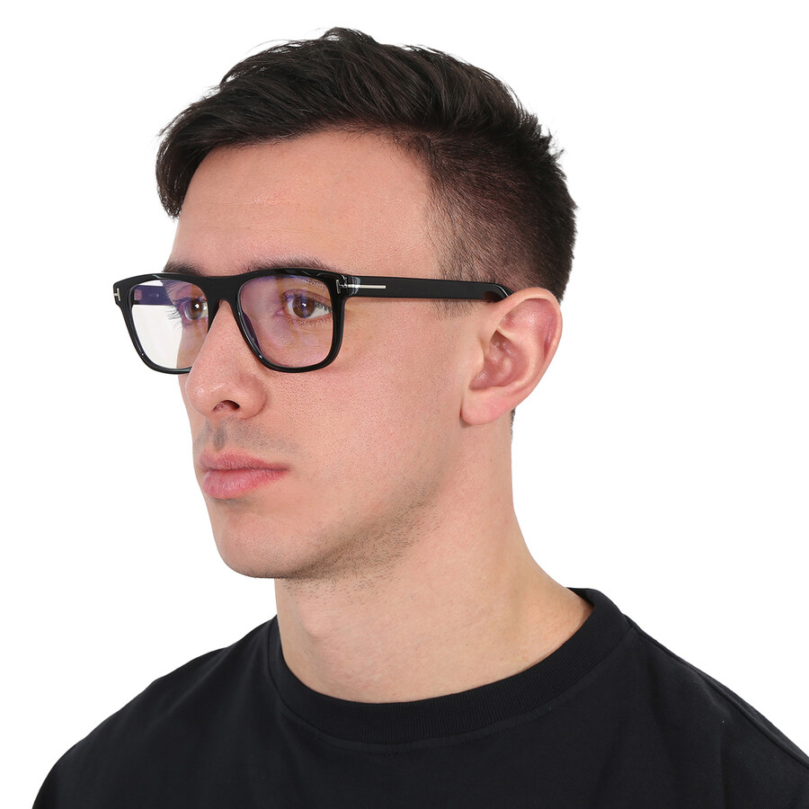 Tom Ford Blue Light Block Square Men's Eyeglasses FT5902-B 001 54 ...