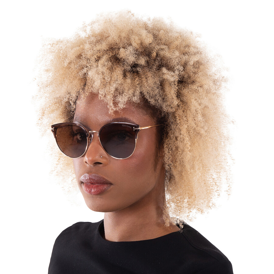 Tom Ford Brown Oval Unisex Sunglasses FT0898-K 45E 61 889214289711 ...