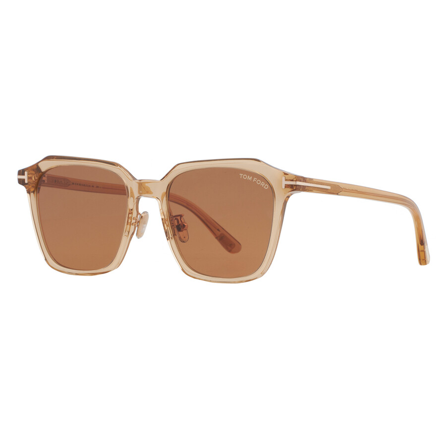 Tom Ford Brown Square Unisex Sunglasses FT0971-K 45E 54 889214333926 ...