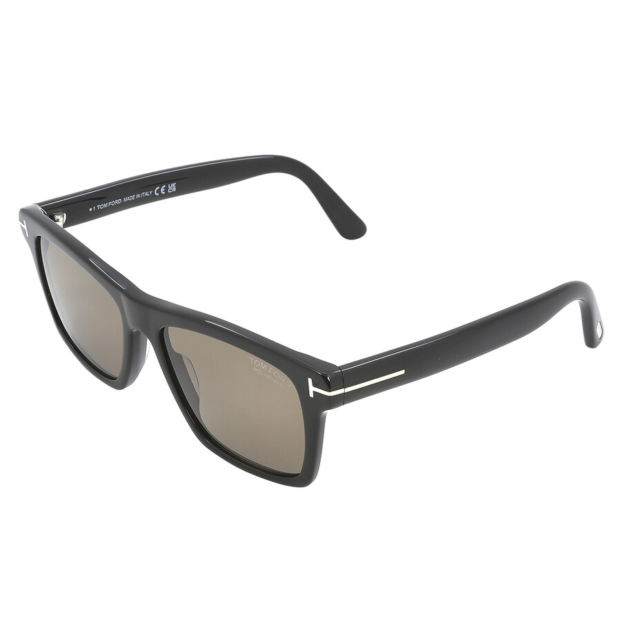 Tom Ford Buckley Polarized Roviex Square Men's Sunglasses FT0906 01H 56 ...