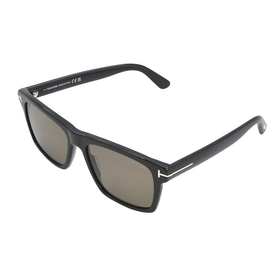 Tom Ford Buckley Polarized Roviex Square Men's Sunglasses FT0906 01H 58 ...
