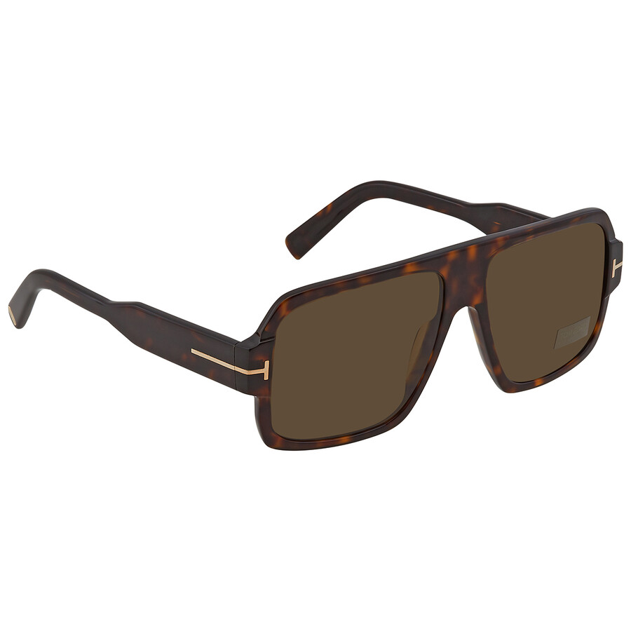 Tom Ford Camden Brown Navigator Men's Sunglasses TF933 52J 58 ...
