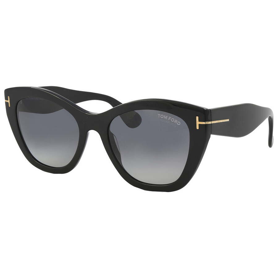 Tom Ford Cara Polarized Smoke Cat Eye Ladies Sunglasses FT0940 01D 56 ...