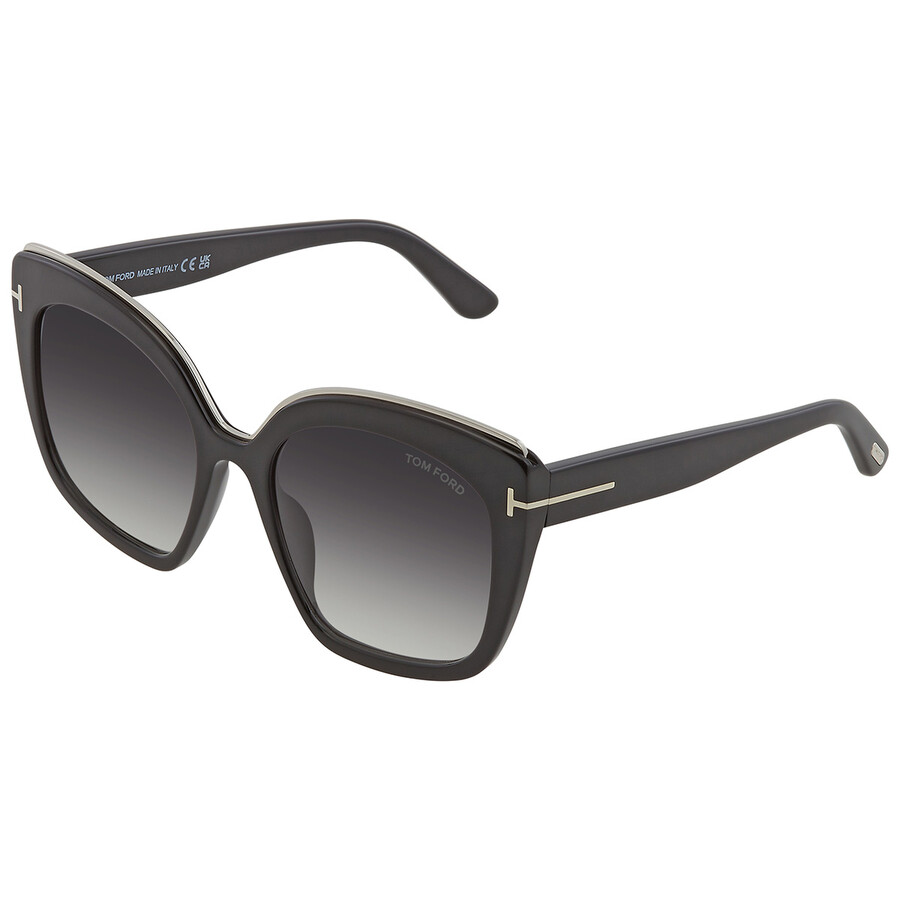 Tom Ford Chantalle Smoke Gradient Butterfly Ladies Sunglasses FT0944 01B 55 889214318626 ...