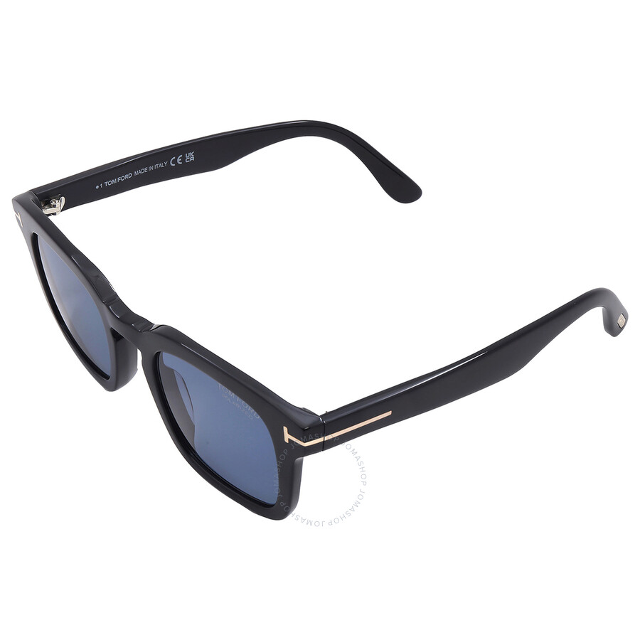 Tom Ford Dax Polarized Blue Square Mens Sunglasses Ft0751 01v 48