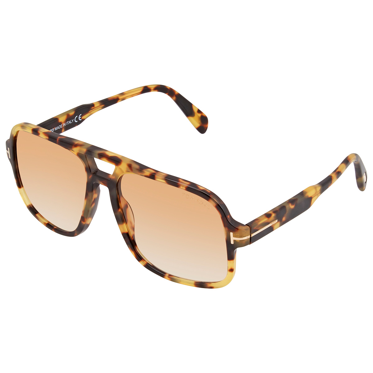 Tom Ford Falconer Brown Gradient Square Sunglasses FT0884 56F 60 ...