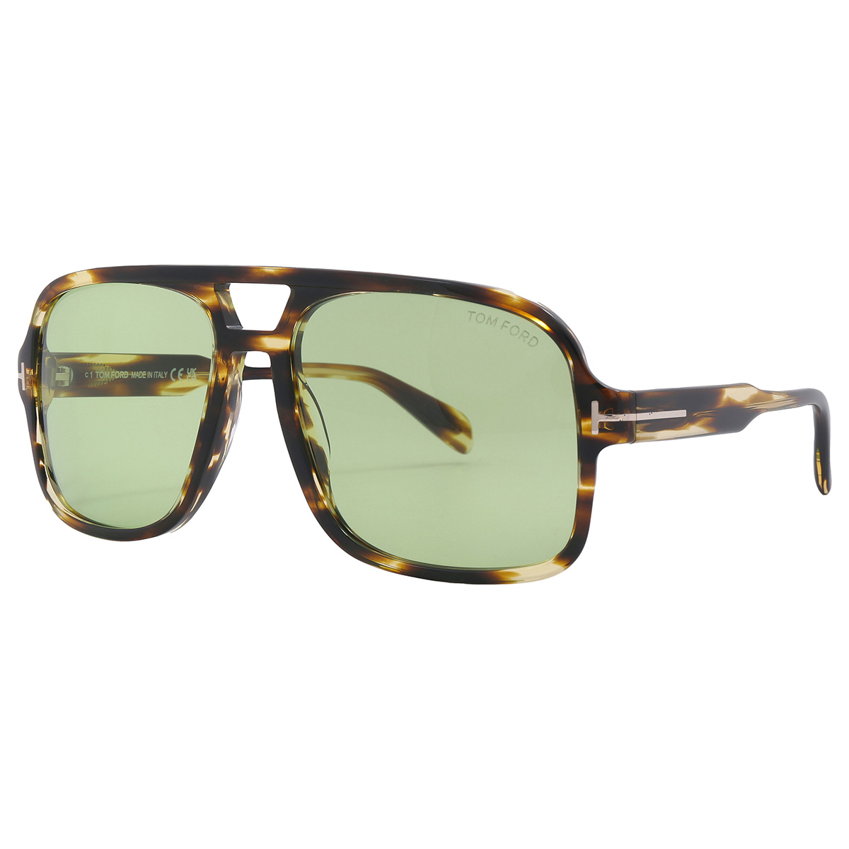Tom Ford Falconer Green Navigator Men's Sunglasses FT0884 52N 60 ...