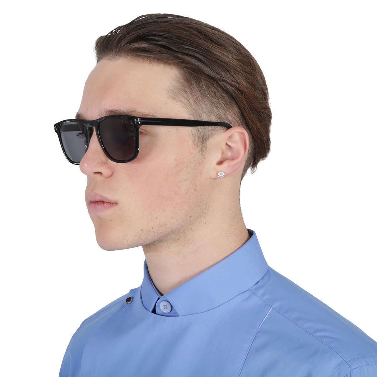 Tom Ford Gerard Polarized Smoke Rectangular Men's Sunglasses FT0930-N ...