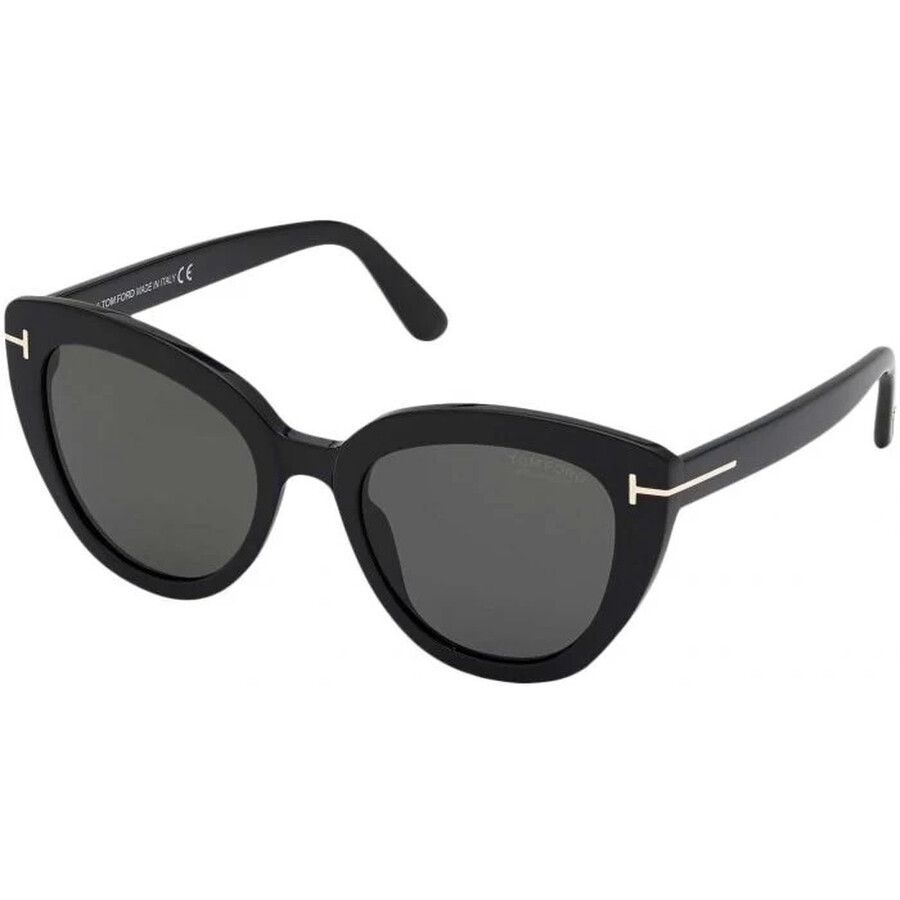 Tom Ford Izzi Polarized Smoke Cat Eye Ladies Sunglasses FT0845 01D 53 ...