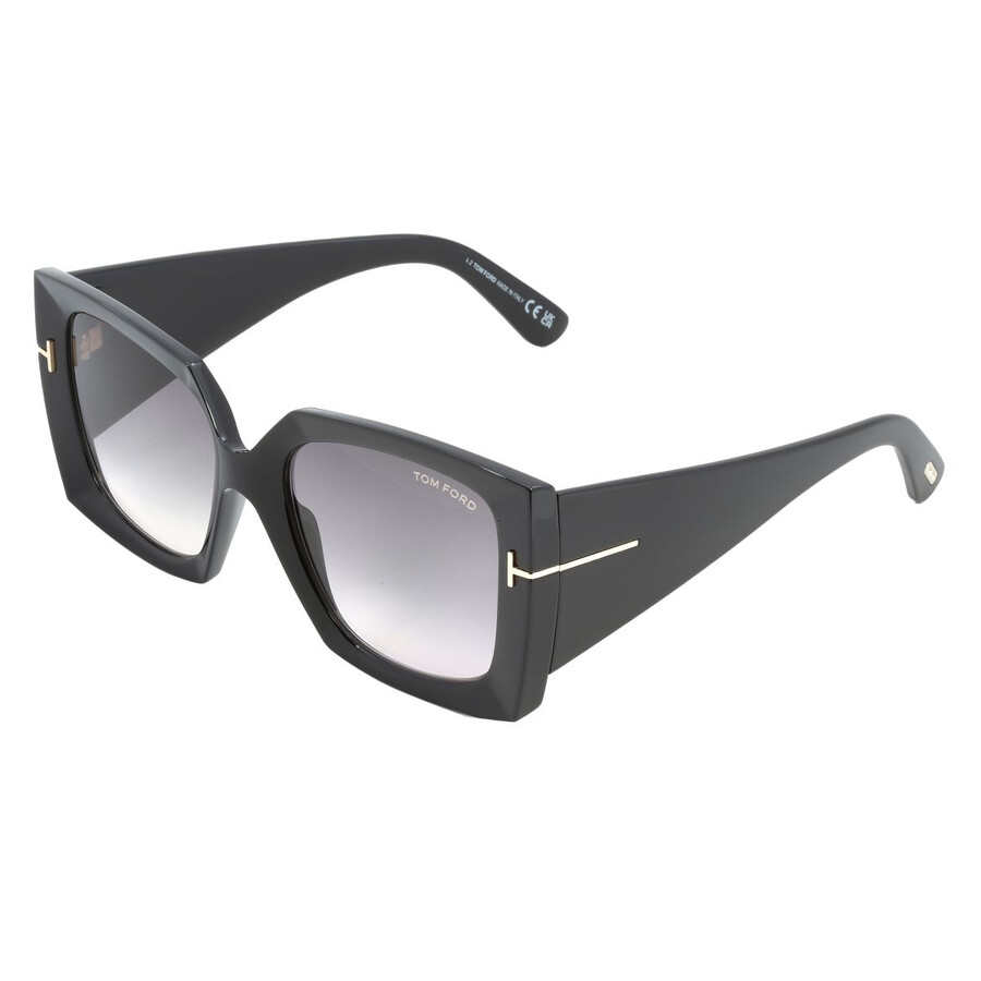 Tom Ford Jacquetta Smoke Gradient Square Ladies Sunglasses FT0921 01B ...