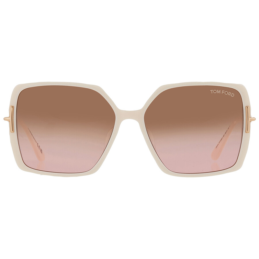 Tom Ford Joanna Shiny Deep Gold Butterfly Ladies Sunglasses FT1039-F ...